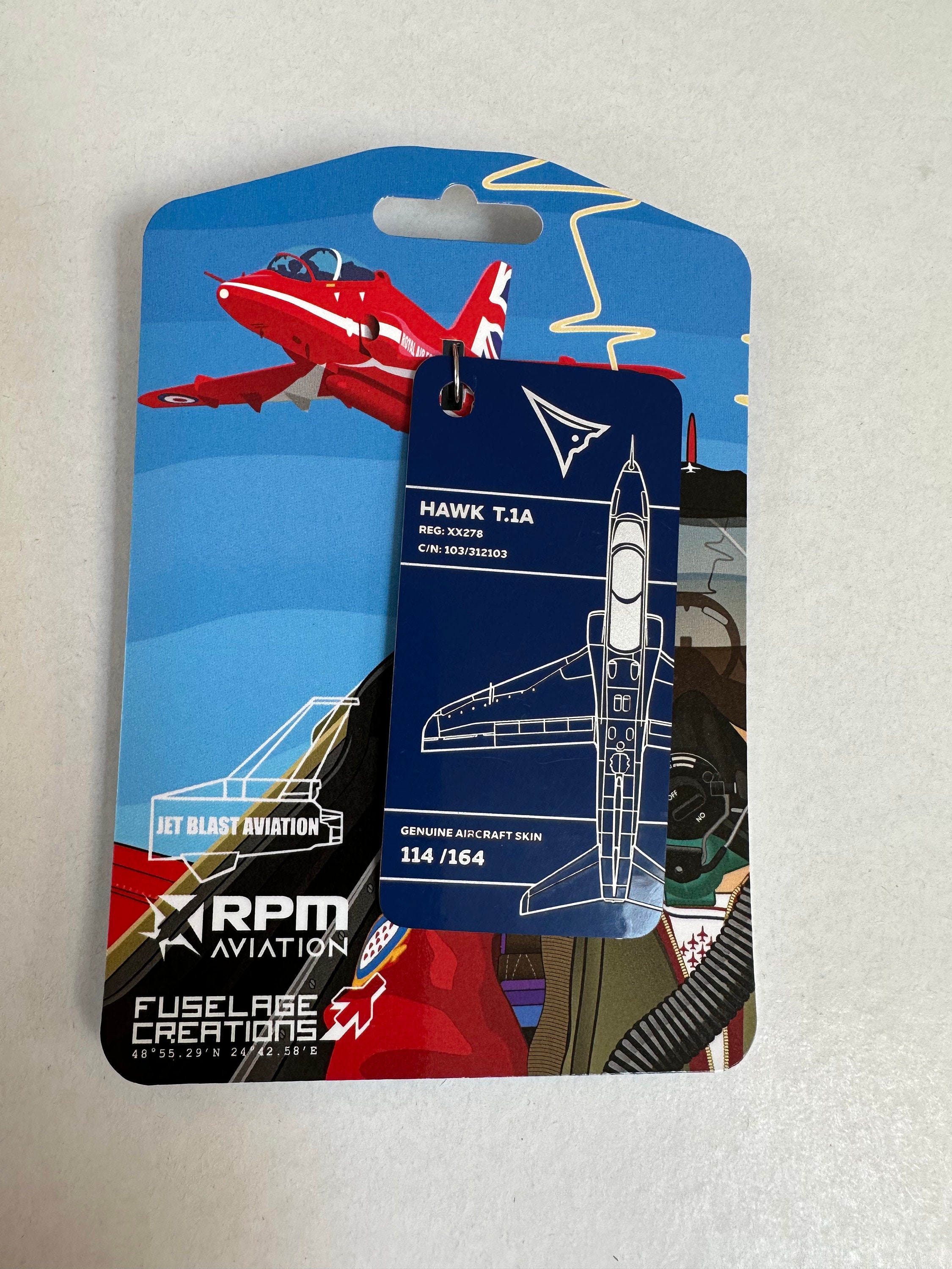 Keychain Tag, Original Red Arrow Aircraft Skin HAWK T.1A - Etsy
