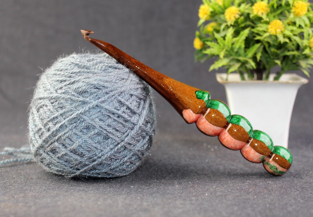 Wooden Crochet Hook, Ergonomic Crochet Hook, HANDMADE Crochet Hook for ...