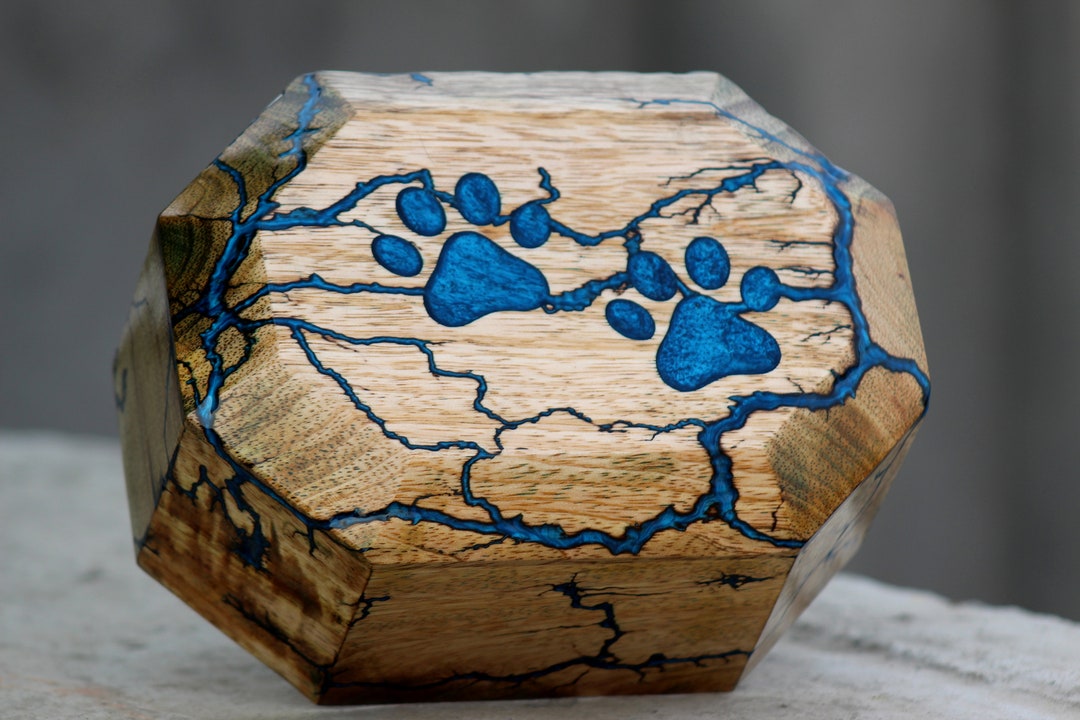 Urne funéraire en bois pour chien | Urnes à cendres | Boîte de ...