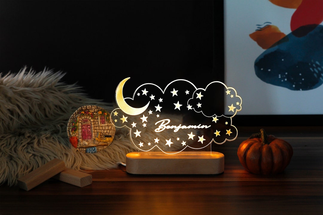 Custom Night Light Personalized Night Light Custom Name Night Light ...