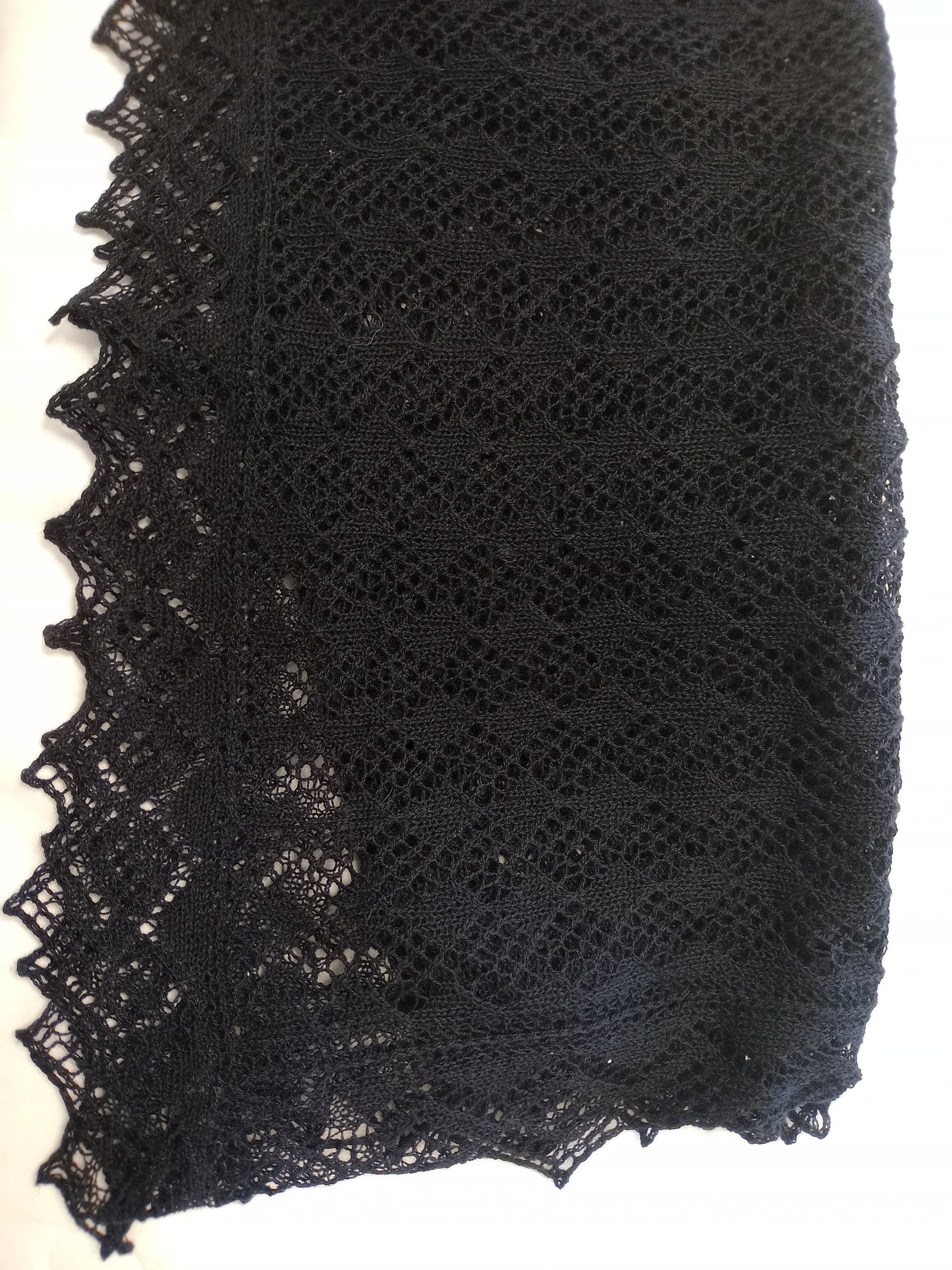 Knitted Lace Shawl, Scarf, Wrap - Etsy