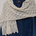Knitted Lace Wedding Shawl off White - Etsy
