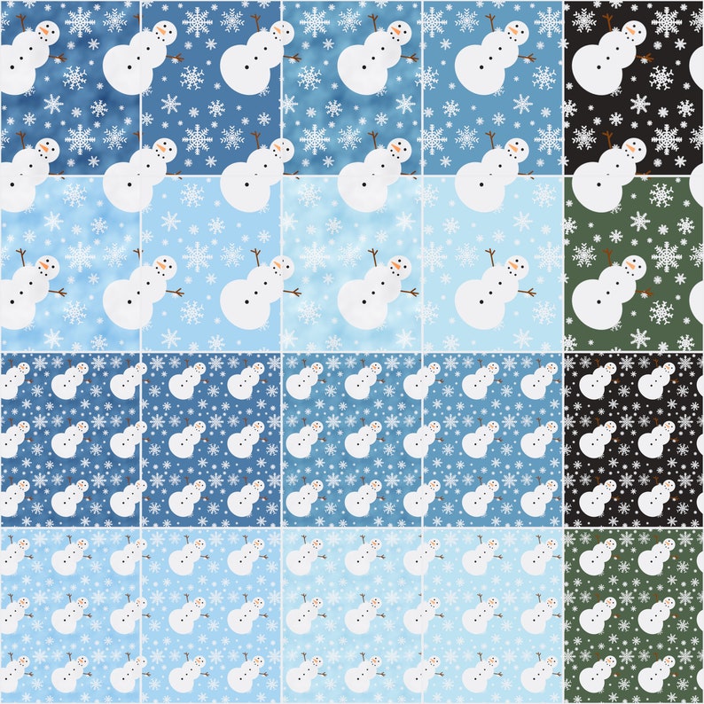 Christmas/ Winter Season Printable Digital Prints 307 Xdigital Paper ...