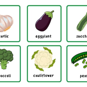 Printable Fun and Educational Vegetables Flashcards for Kids - Engaging ...