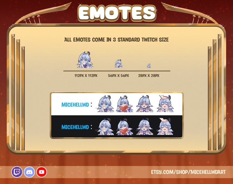 HSR Robin Emotes - Twitch | Discord - Etsy