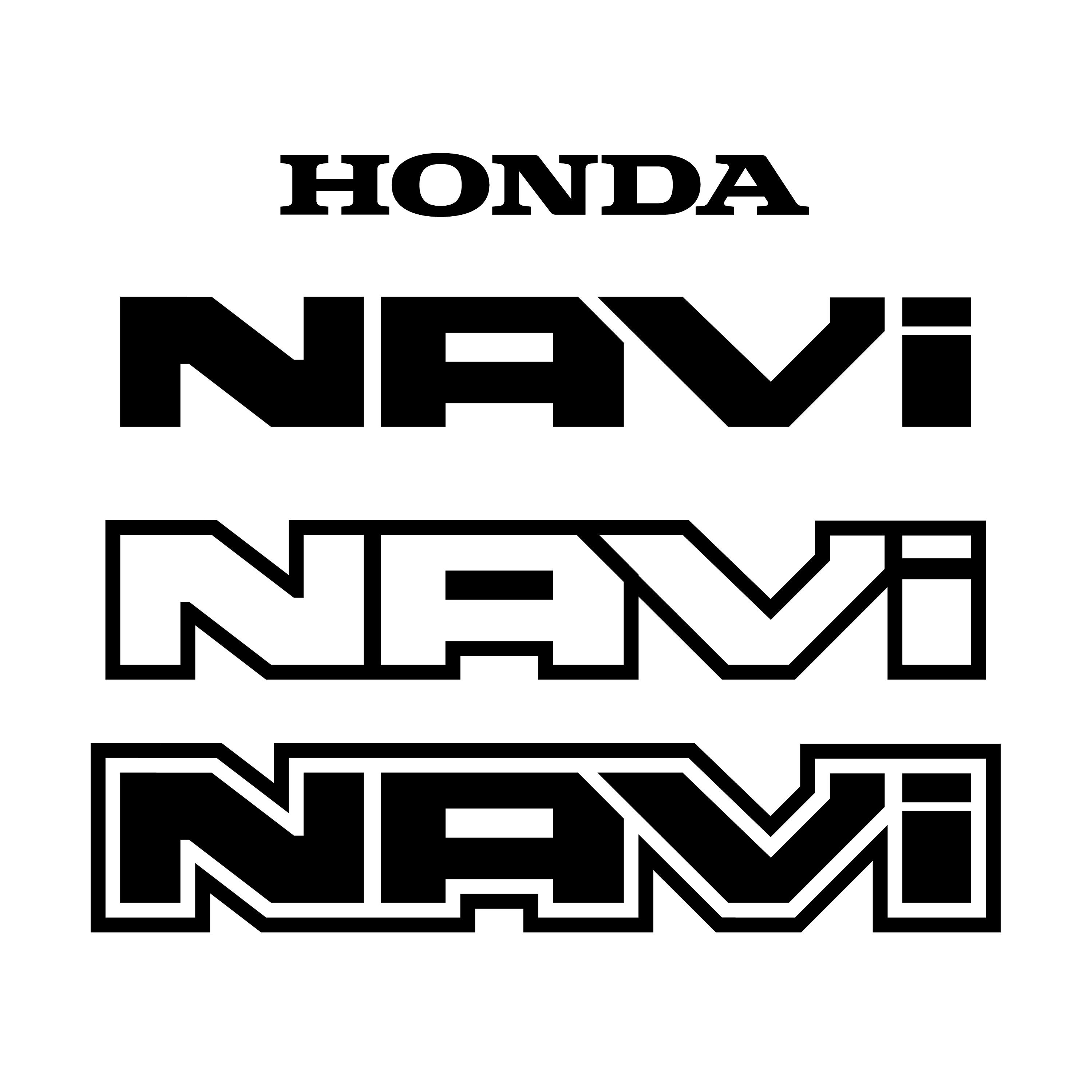 4 PACK SVG File: Honda NAVI Minimoto Logos - Digital for Cricut, Vinyl ...