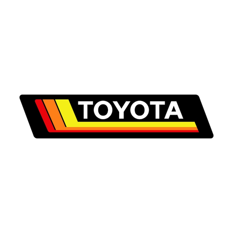 SVG 2 PACK: Vintage Toyota Badge Left & Right - SVG Graphic for Cricut ...