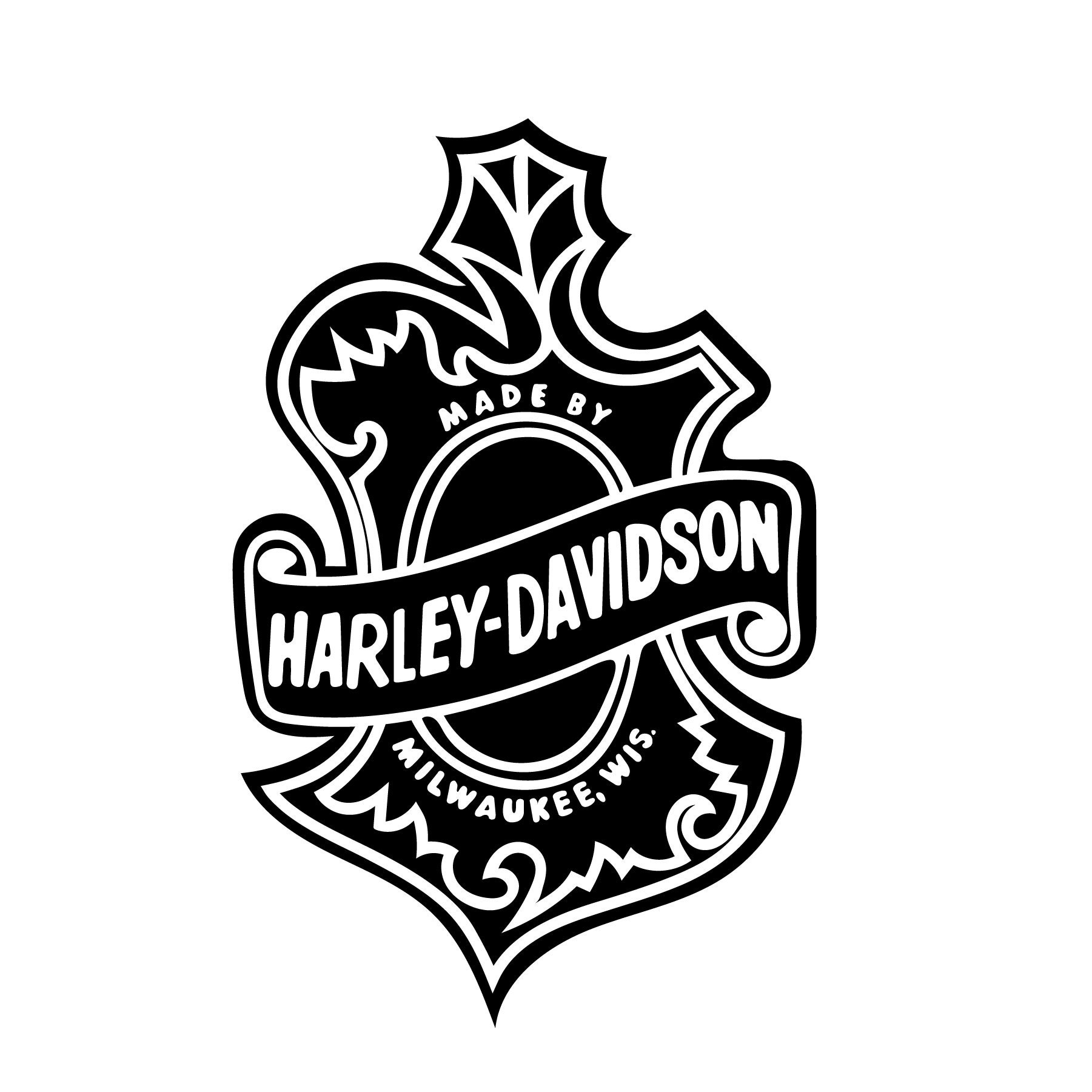 Harley Davidson Oak Leaf Logo Svg Restoration Graphic For Etsy