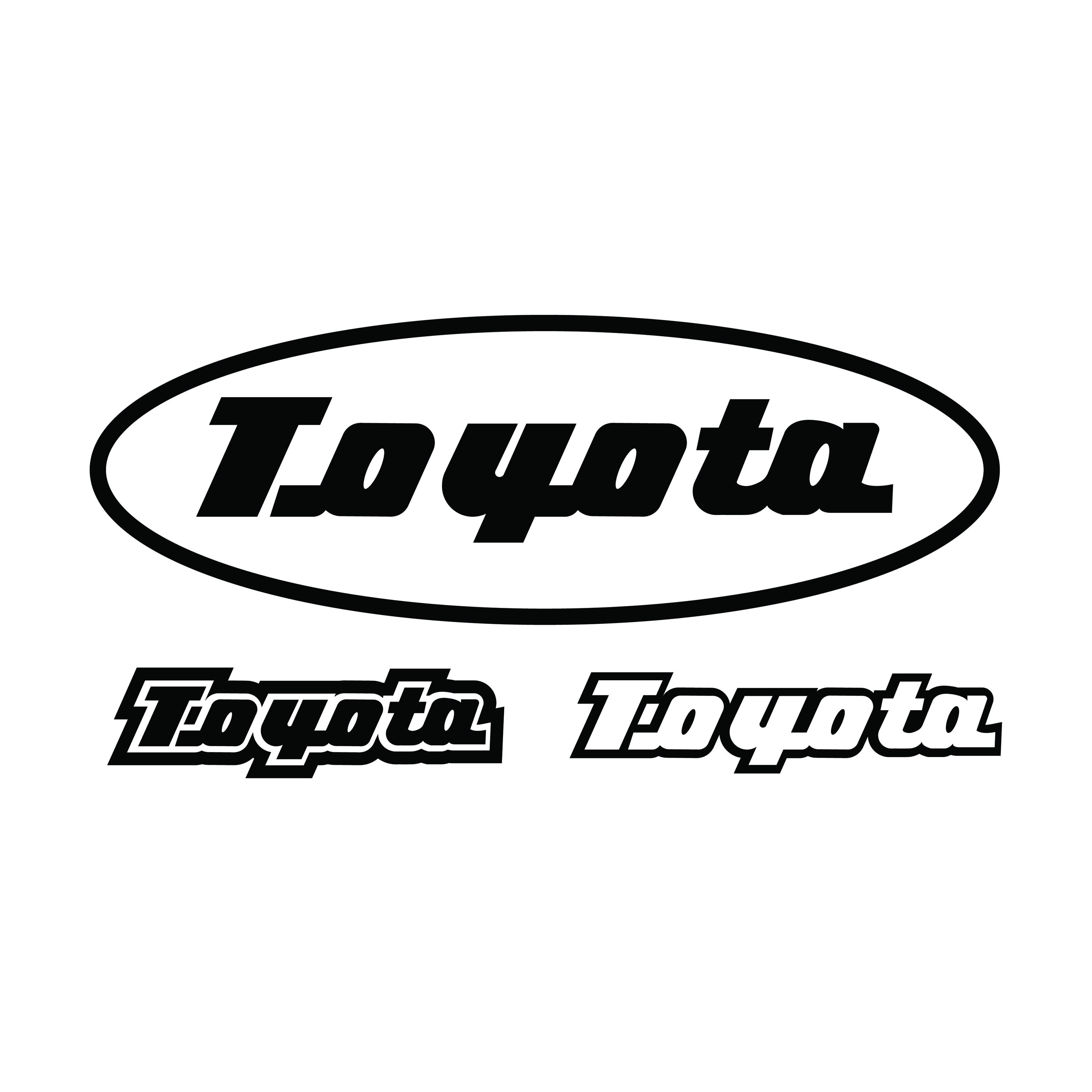 3 PACK SVG File: Vintage Toyota Logos - SVG Graphic for Cricut or Vinyl ...