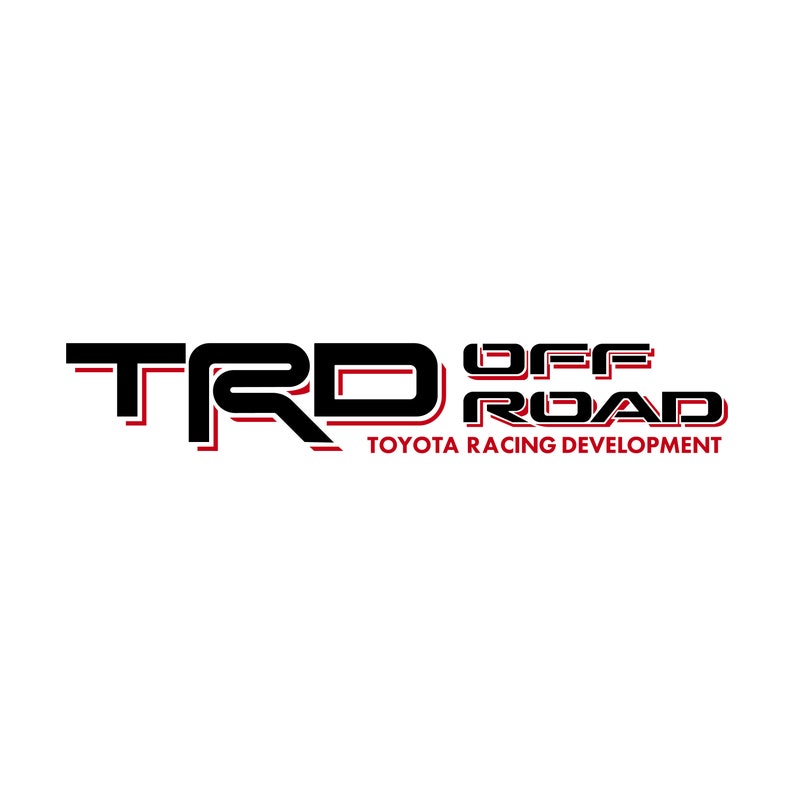 SVG 4 Pack - Toyota TRD Off-road Graphics - SVG Graphic for Cricut or ...
