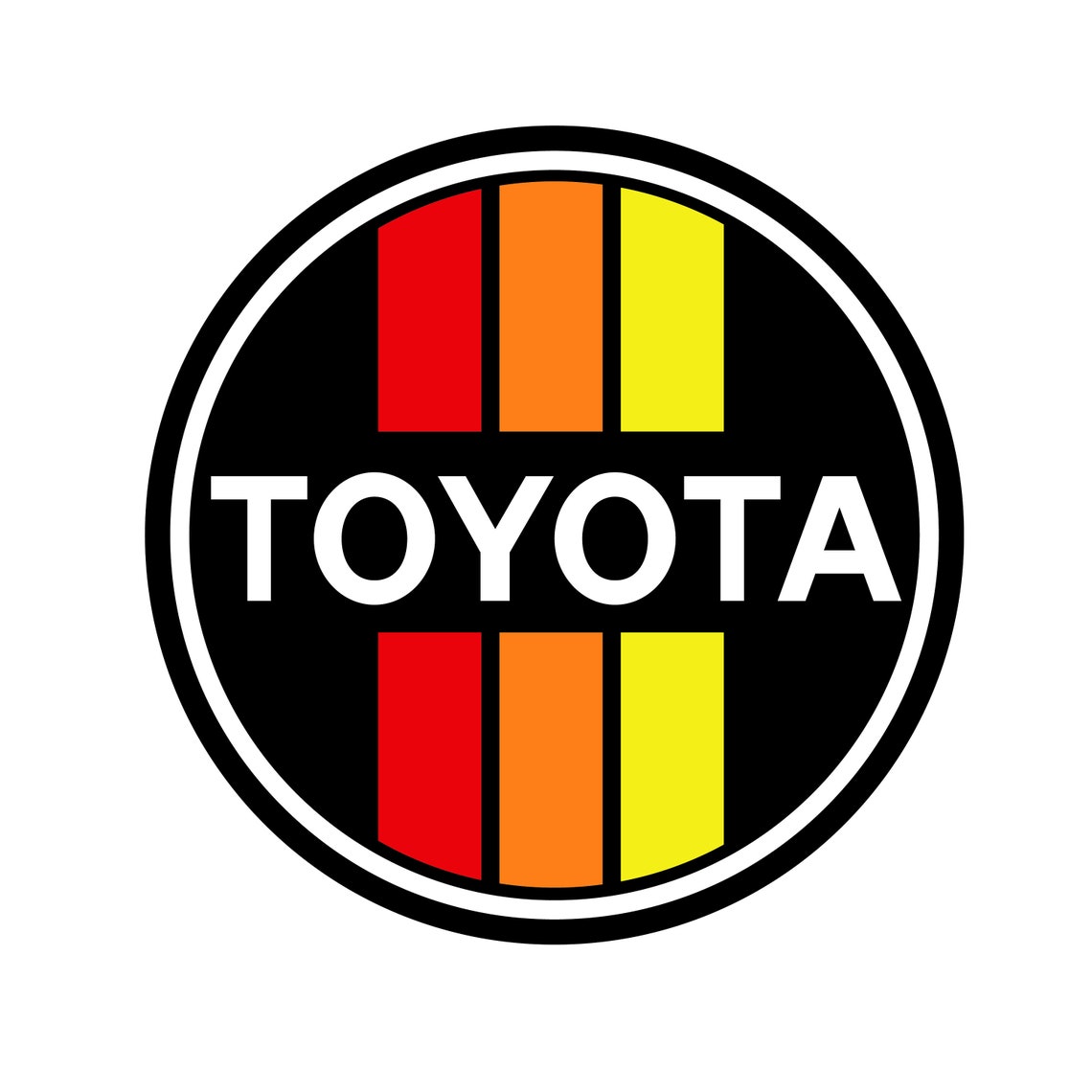 SVG File: Vintage Toyota Emblem Flag - SVG Graphic for Cricut or Vinyl ...