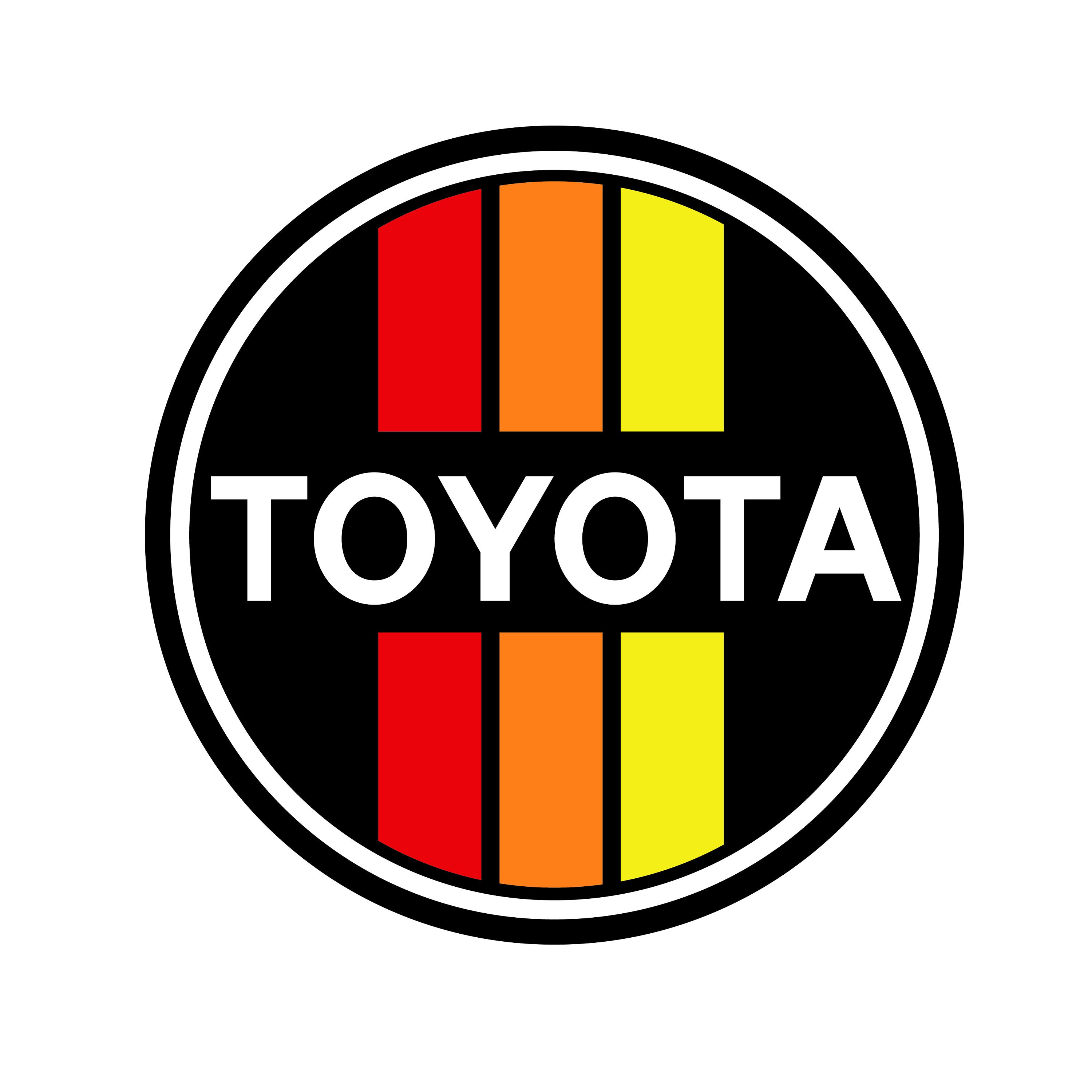 SVG File: Vintage Toyota Emblem Flag - SVG Graphic for Cricut or Vinyl ...