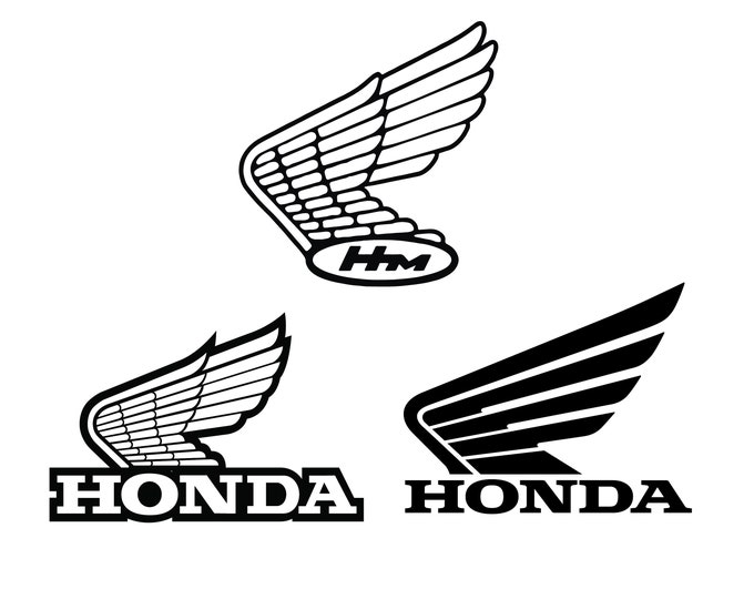 SVG 4 PACK: Honda Super Cub Mini Bike Logo Graphics - SVG for Cricut or ...