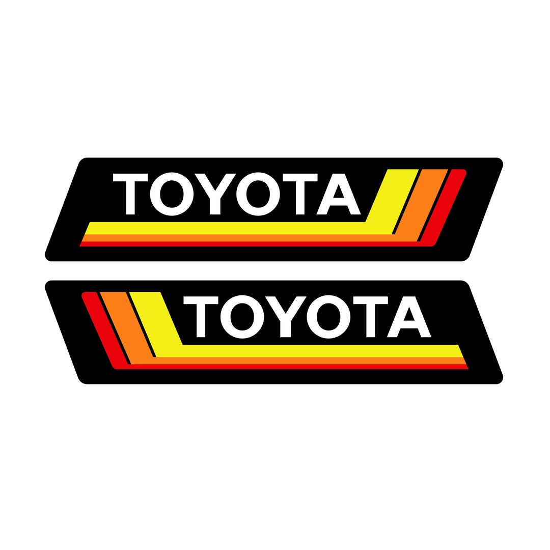 SVG 2 PACK: Vintage Toyota Badge Left & Right - SVG Graphic for Cricut ...
