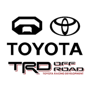 SVG 4 Pack - Toyota TRD Off-road Graphics - SVG Graphic for Cricut or ...