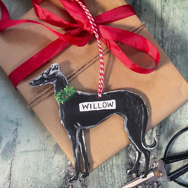 Greyhound Christmas - Etsy