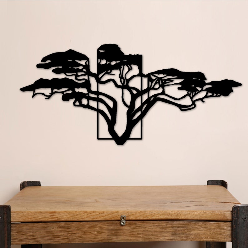 Metal Acacia Tree Wall Decor, Metal Tree Wall Art, Metal Wall Art, Tree ...