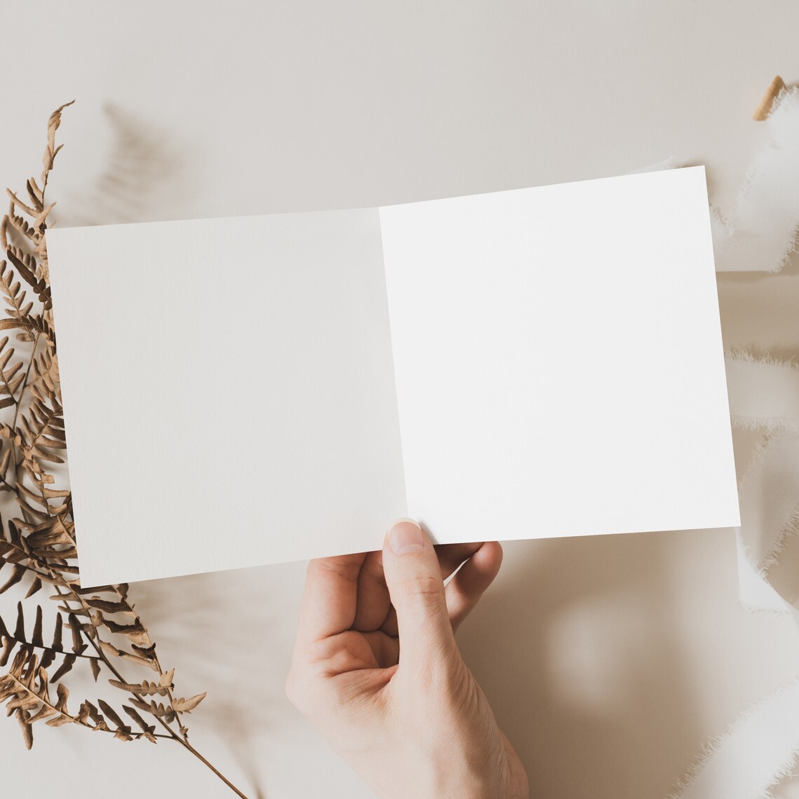 Olive Branch Card, Flower Greeting Card, Gift Card, Blank Inside ...