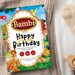 Editable Bambi Animation Invitation Digital,printable Birthday Party ...