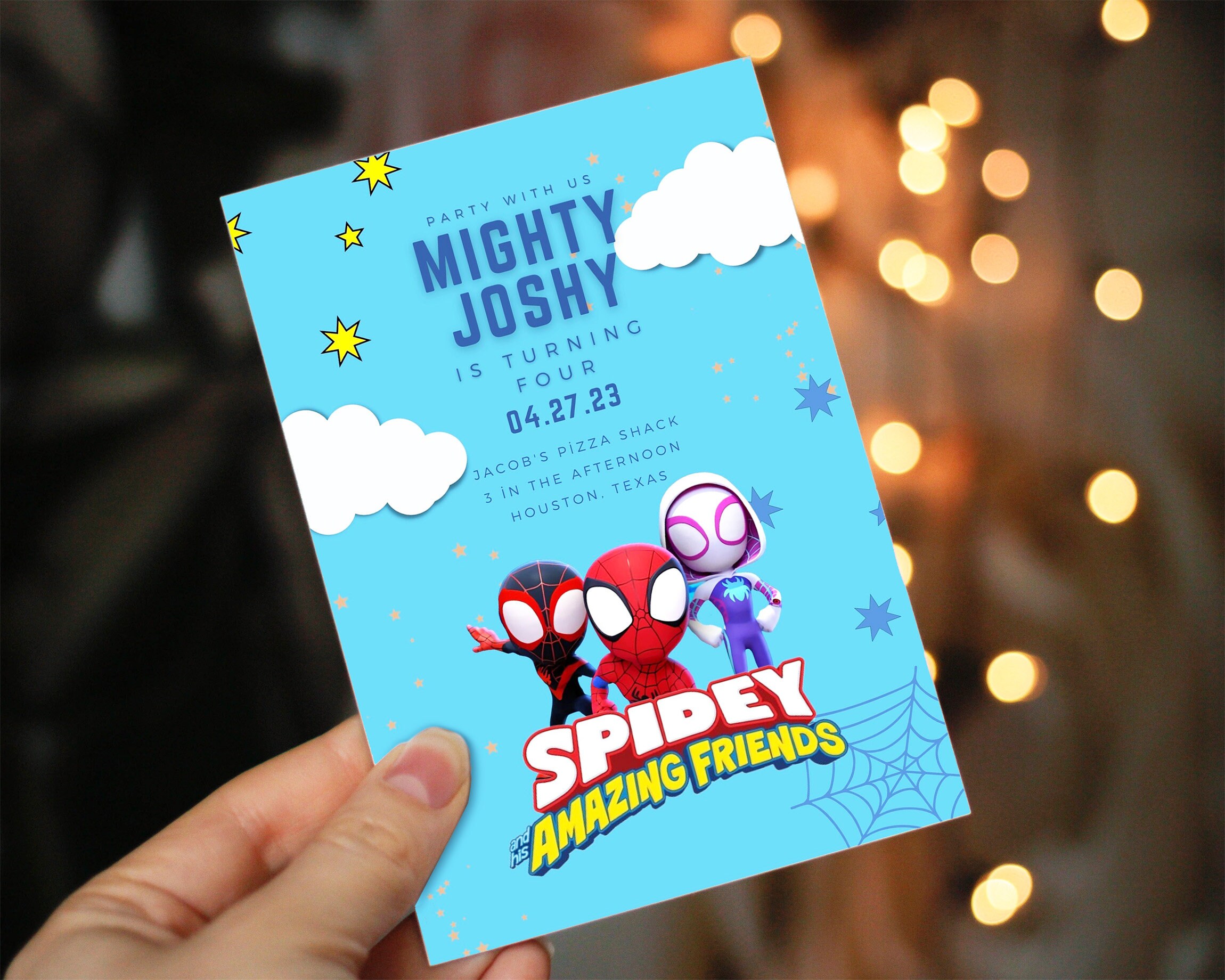 Editable Spider Man Invitation Digital,printable Birthday Party ...