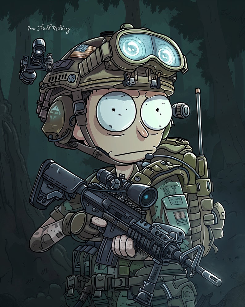 Printable Instant Digital Download of Tactical Combat Morty From Rick ...
