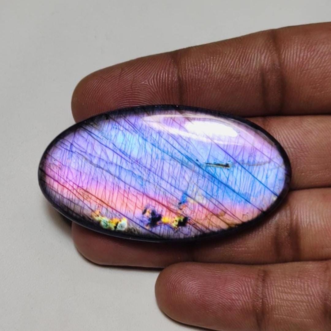 AAA++ Grade Rainbow Spectrolite Labradorite Cabochon / Unique ...