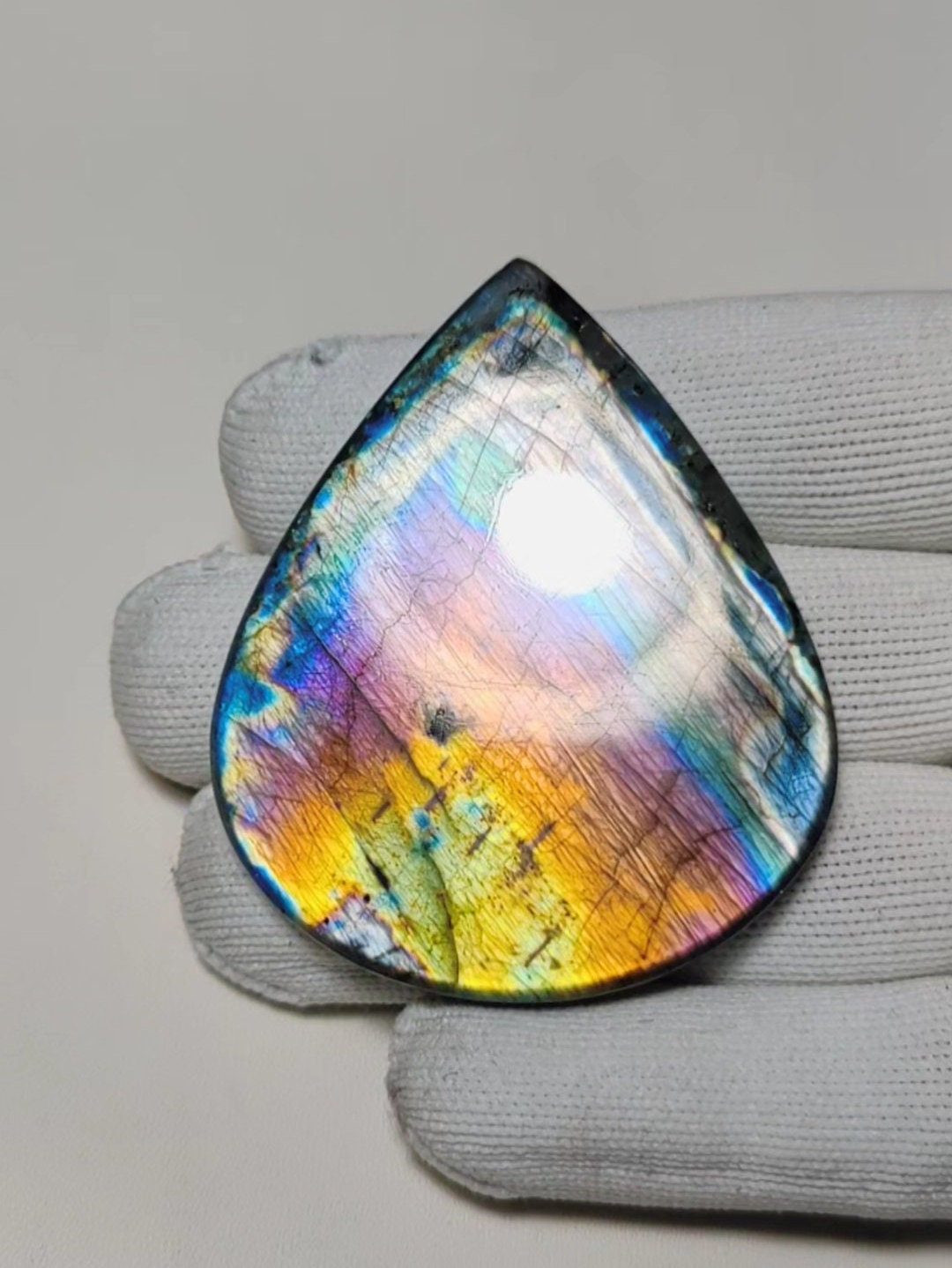 AAA++ Grade Rainbow Spectrolite Labradorite Cabochon / Unique ...