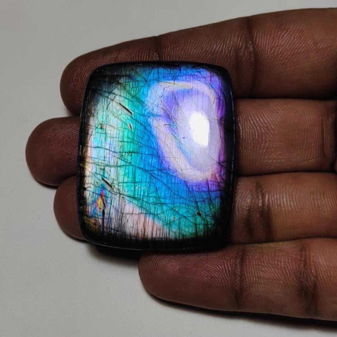 AAA++ Grade Rainbow Spectrolite Labradorite Cabochon / Unique ...