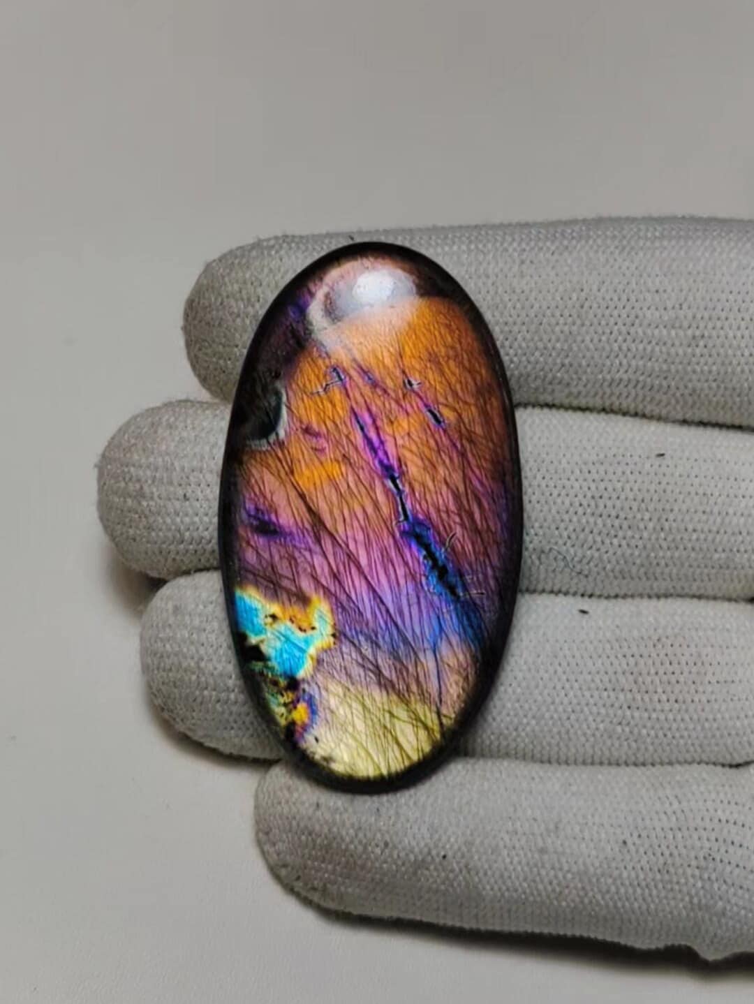 AAA++ Quality Rainbow Flash Spectrolite Labradorite Cabochon Oval Shape ...