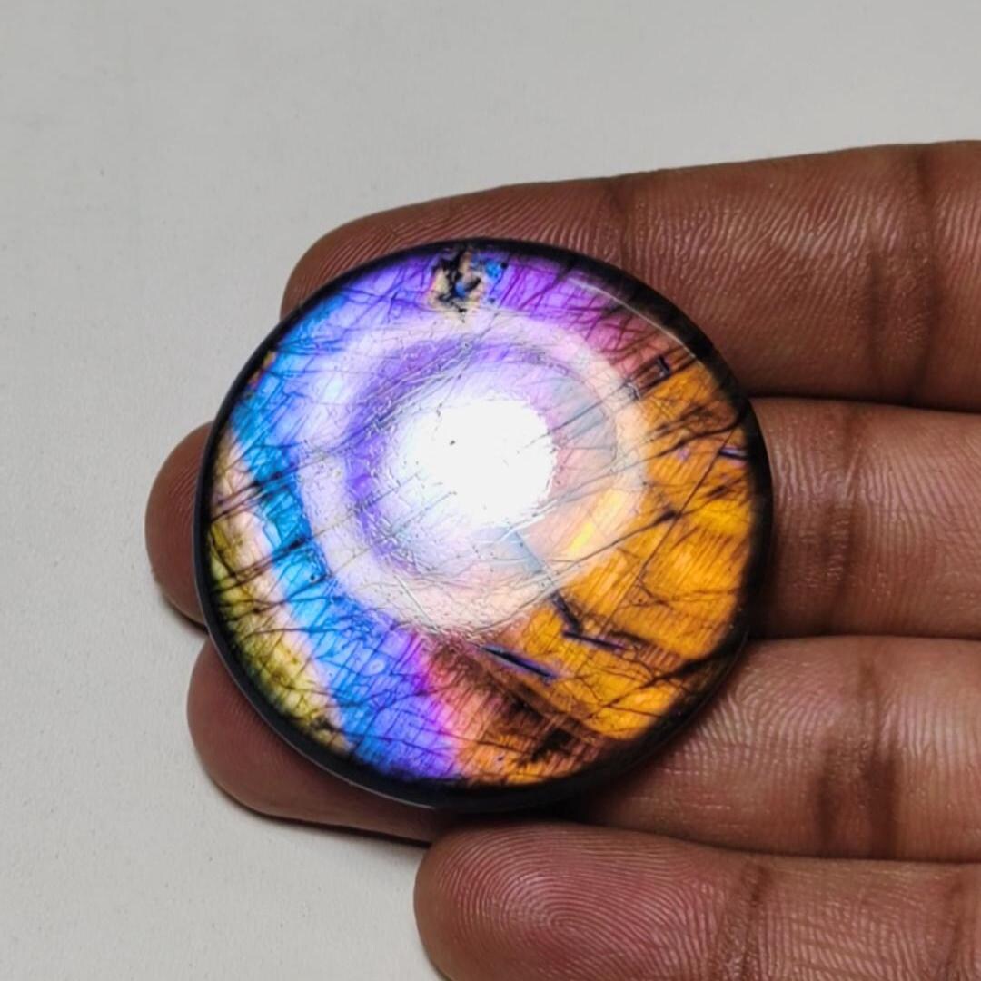 AAA++ Grade Unique Rainbow Flashy Labradorite Cabochon / Unique ...