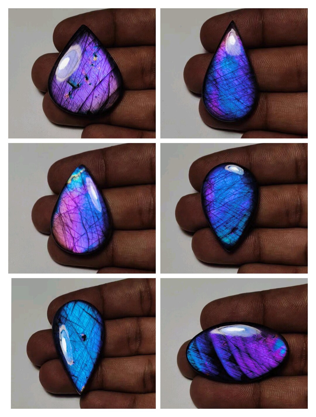 Very High Quality Purple Flashy Spectrolite Labradorite Cabochon ...