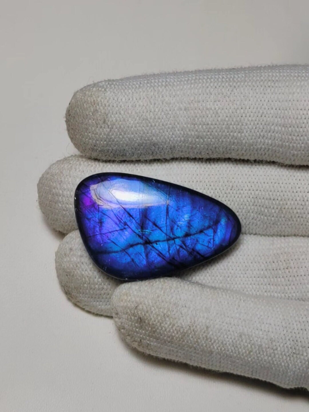 Beautiful AAA Quality Purple Flash Labradorite Cabochon Fancy Shape ...