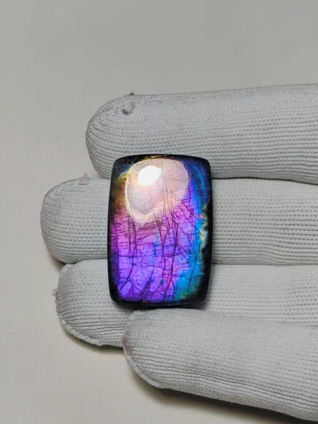 AAA Grade Purple Spectrolite Labradorite Cabochon / Unique Labradorite ...