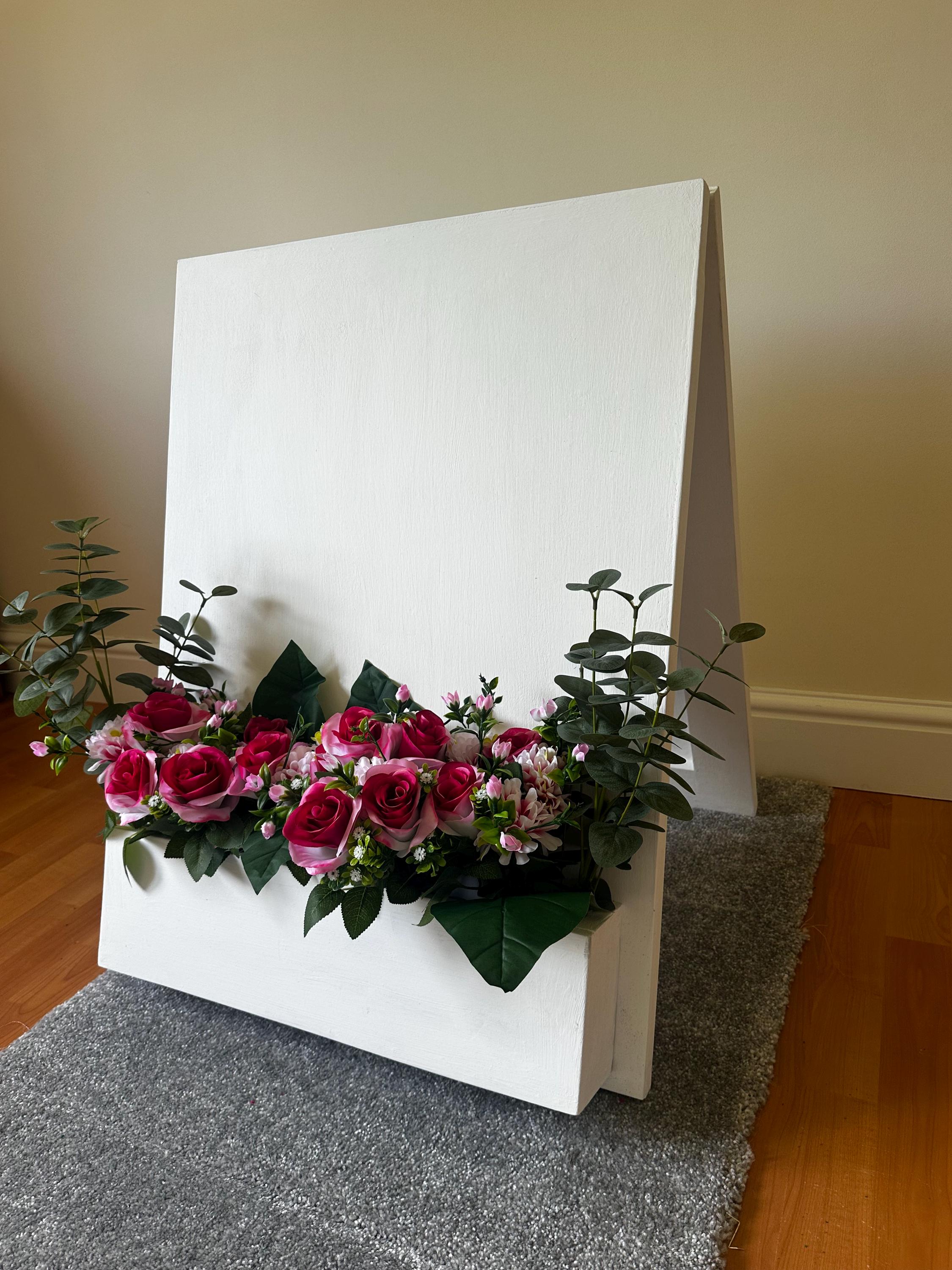 Personalised Floral Welcome Sign: UK Wedding, Custom Acrylic Lettering ...