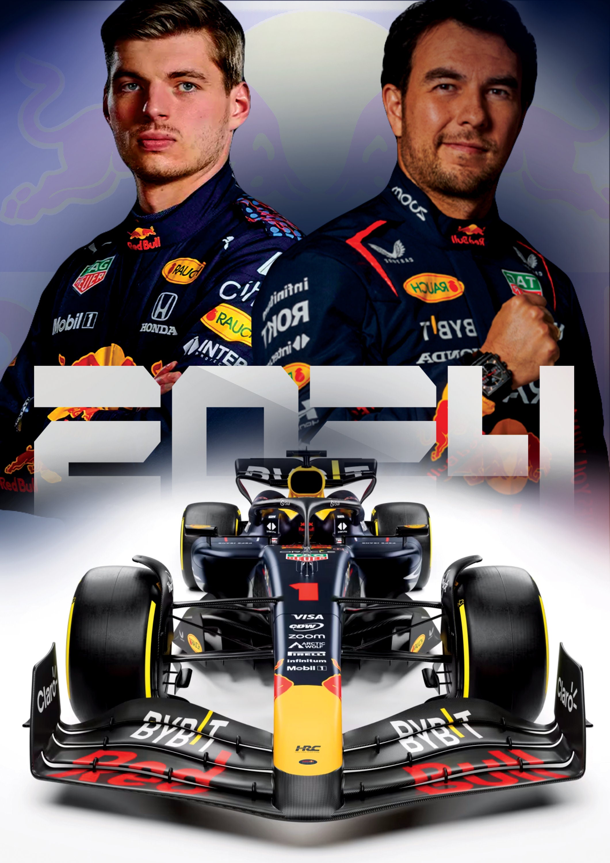 Zephy Red Bull Racing 2024 F1 Team, Max Verstappen and Sergio Perez New ...