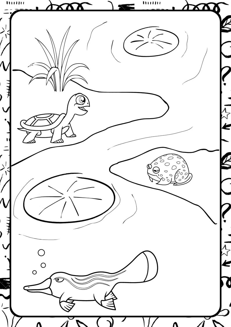 Printable Colouring Pages for Children - 10 Pages - Animals & Habitat ...