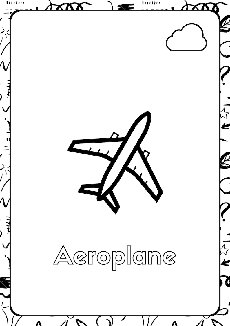 Printable Colouring Pages for Children - 27 Pages - Vehicles - Etsy