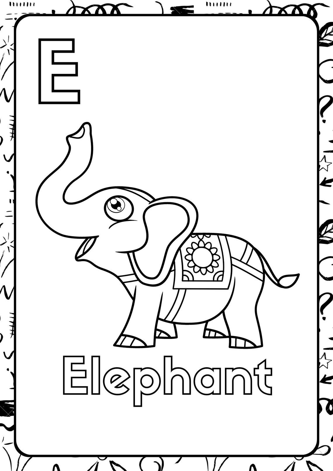 Printable Colouring Pages for Children 26 Pages Animals in - Etsy