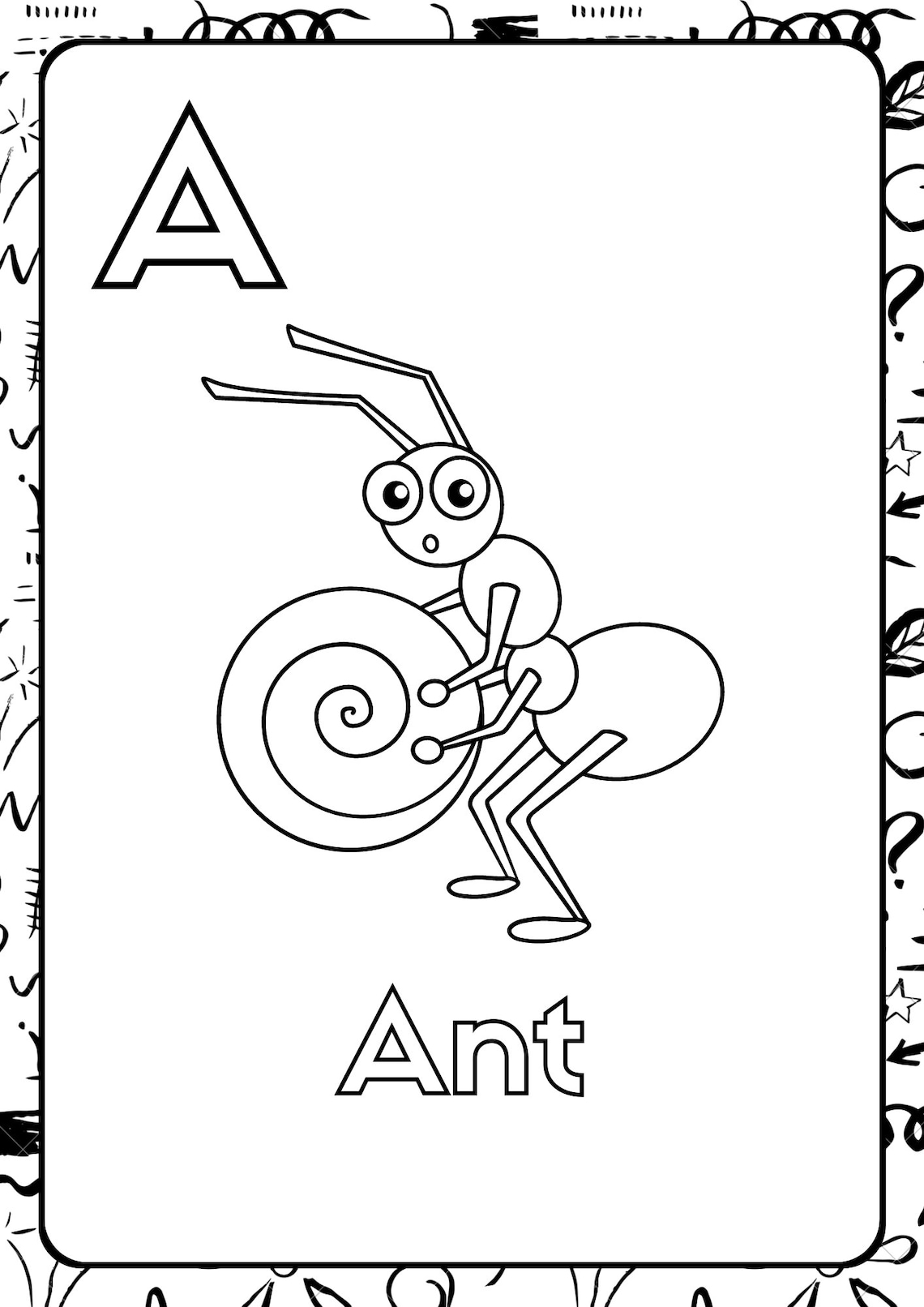 Printable Colouring Pages for Children 26 Pages Animals in - Etsy
