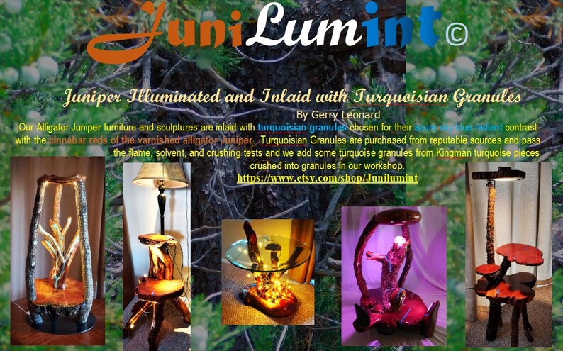 Juniper Desk Lamp Inlaid With Turquosian Granules - Etsy