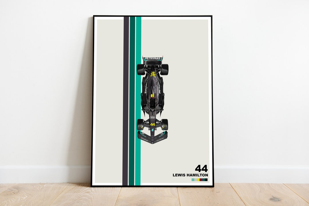 Mercedes F1 Poster | Mercedes F1 Car 2023 | Lewis Hamilton Poster ...