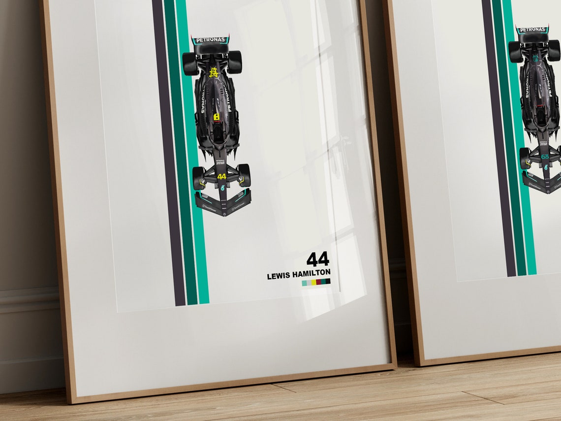 Mercedes F1 Poster Mercedes F1 Car 2023 Lewis Hamilton - Etsy