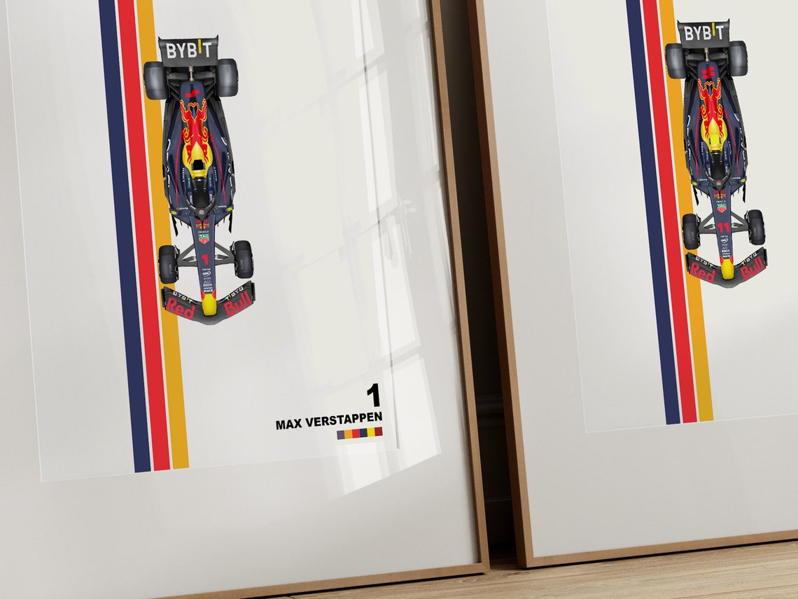 Redbull Racing F1 Poster Redbull F1 Car 2023 Max - Etsy