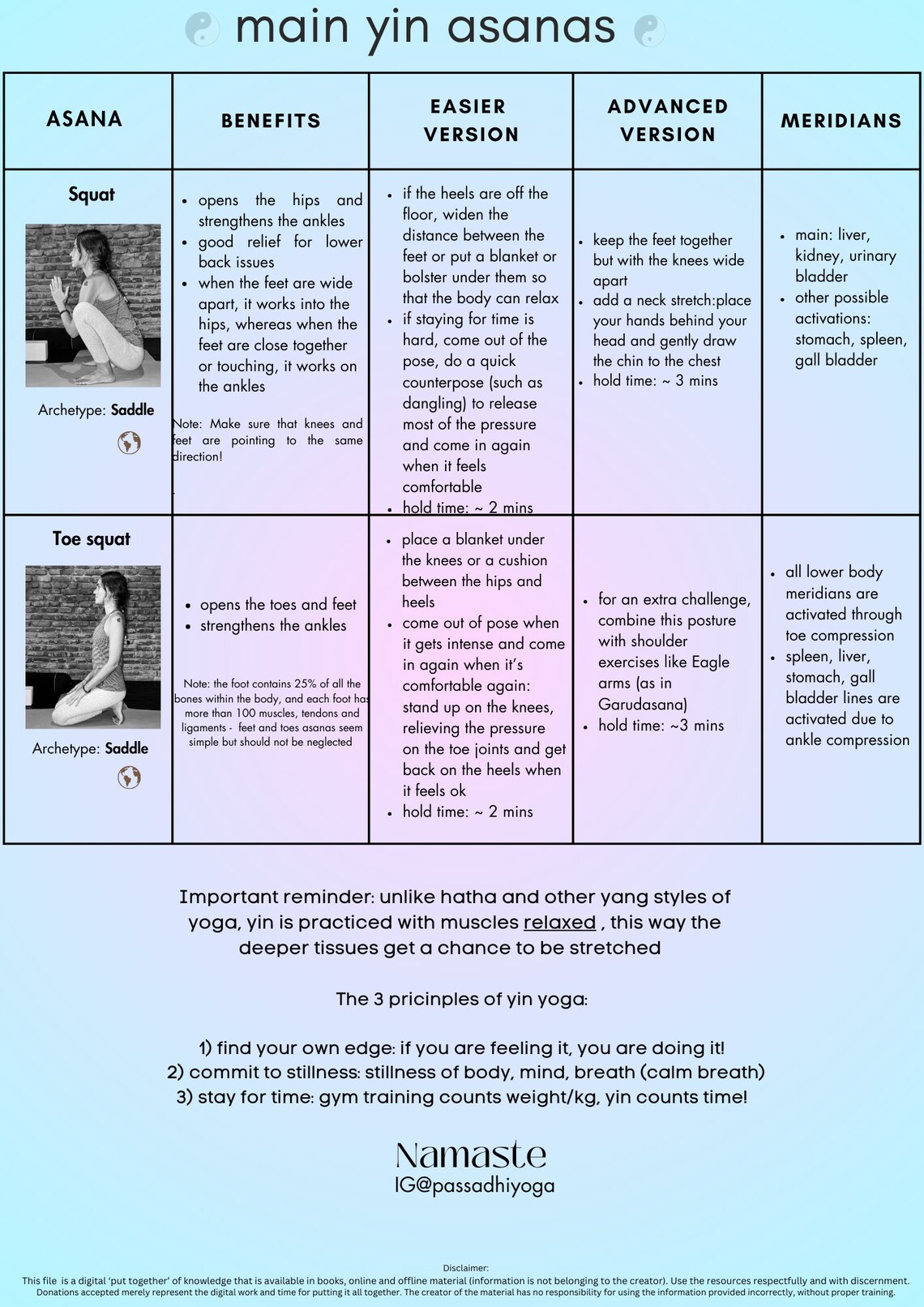 YIN YOGA ASANAS - Etsy