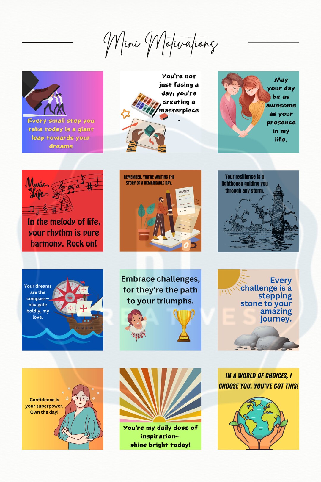 Mini Motivations Spread Positivity One Note at a Time Motivational ...