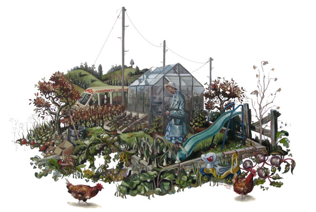 Limited Edition Print of an Allotment at Winters End - Etsy