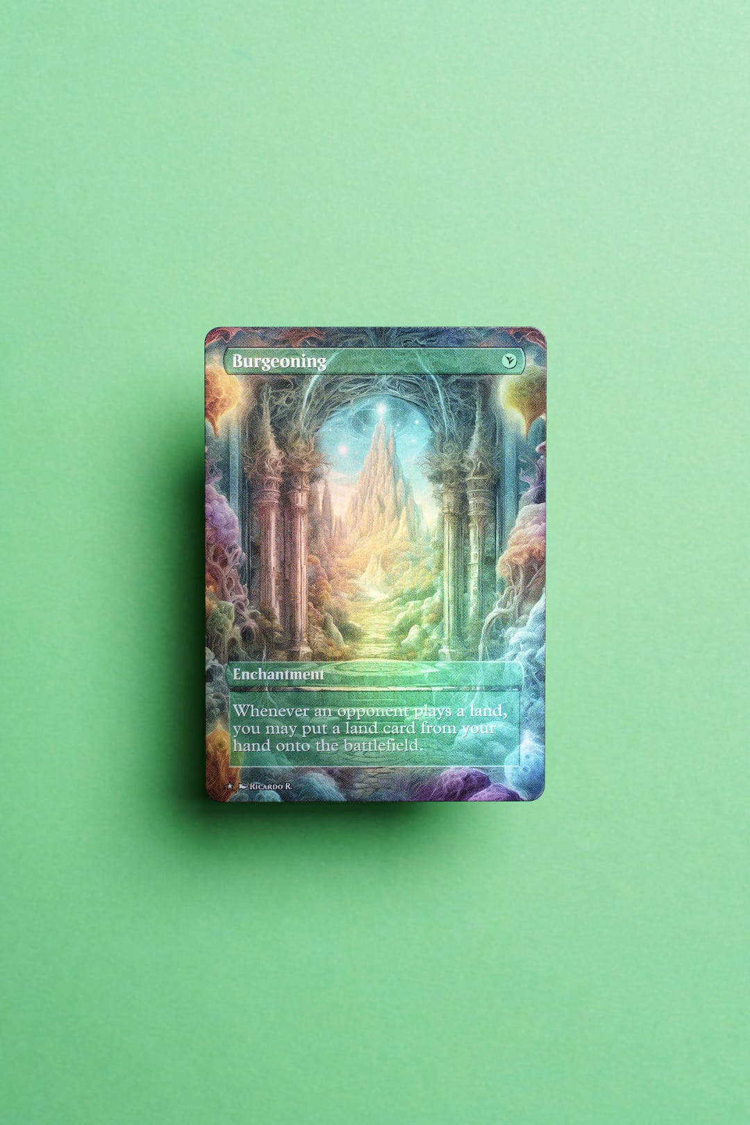 FOIL Burgeoning MTG Custom Cards, Commander Alternate Art Magic MTG ...