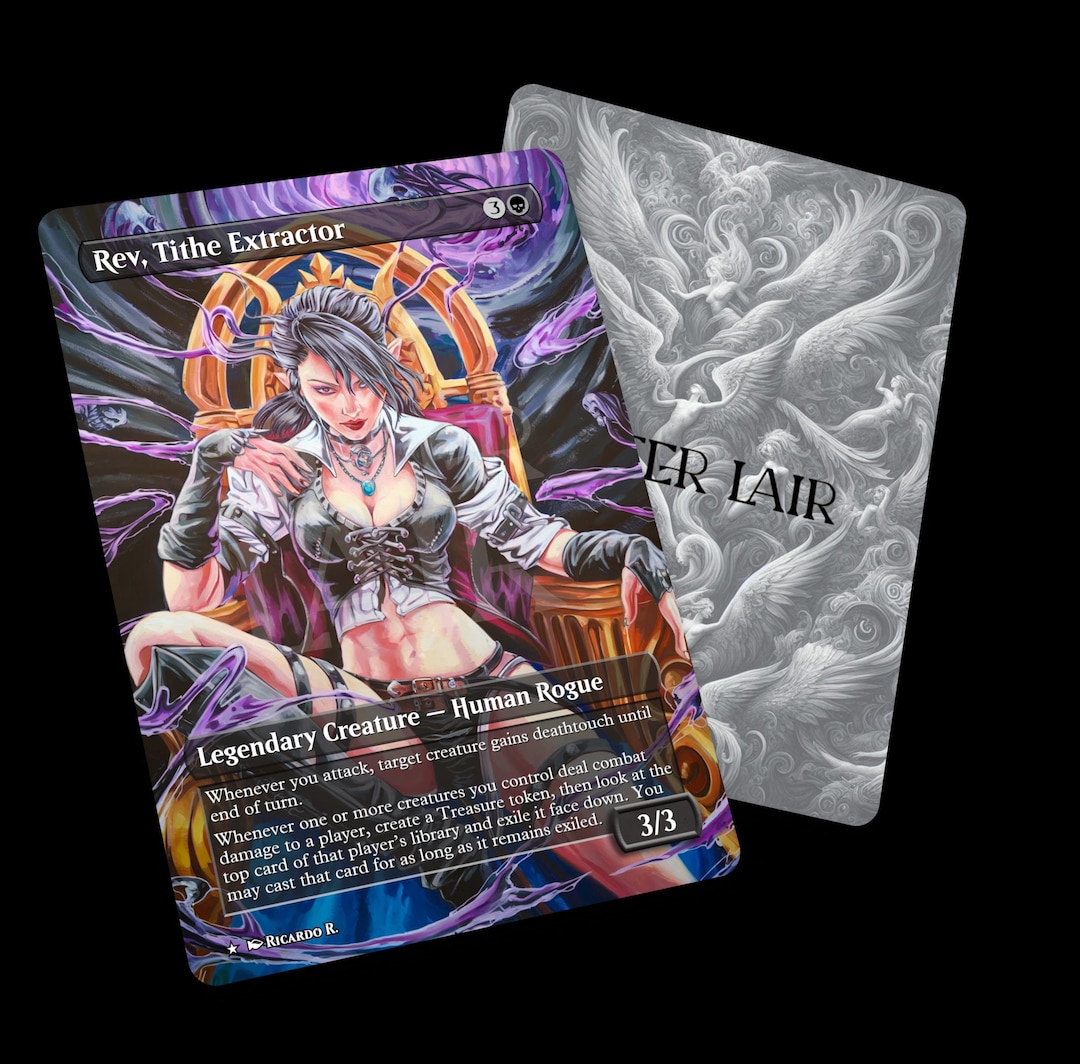 Rev, Tithe Extractor MTG Custom Cards , Commander Alternate Art Magic MTG Alters Full Art - Etsy