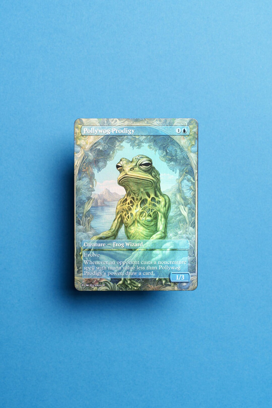 FOIL Pollywog Prodigy MTG Custom Cards , Commander Alternate Art Magic ...