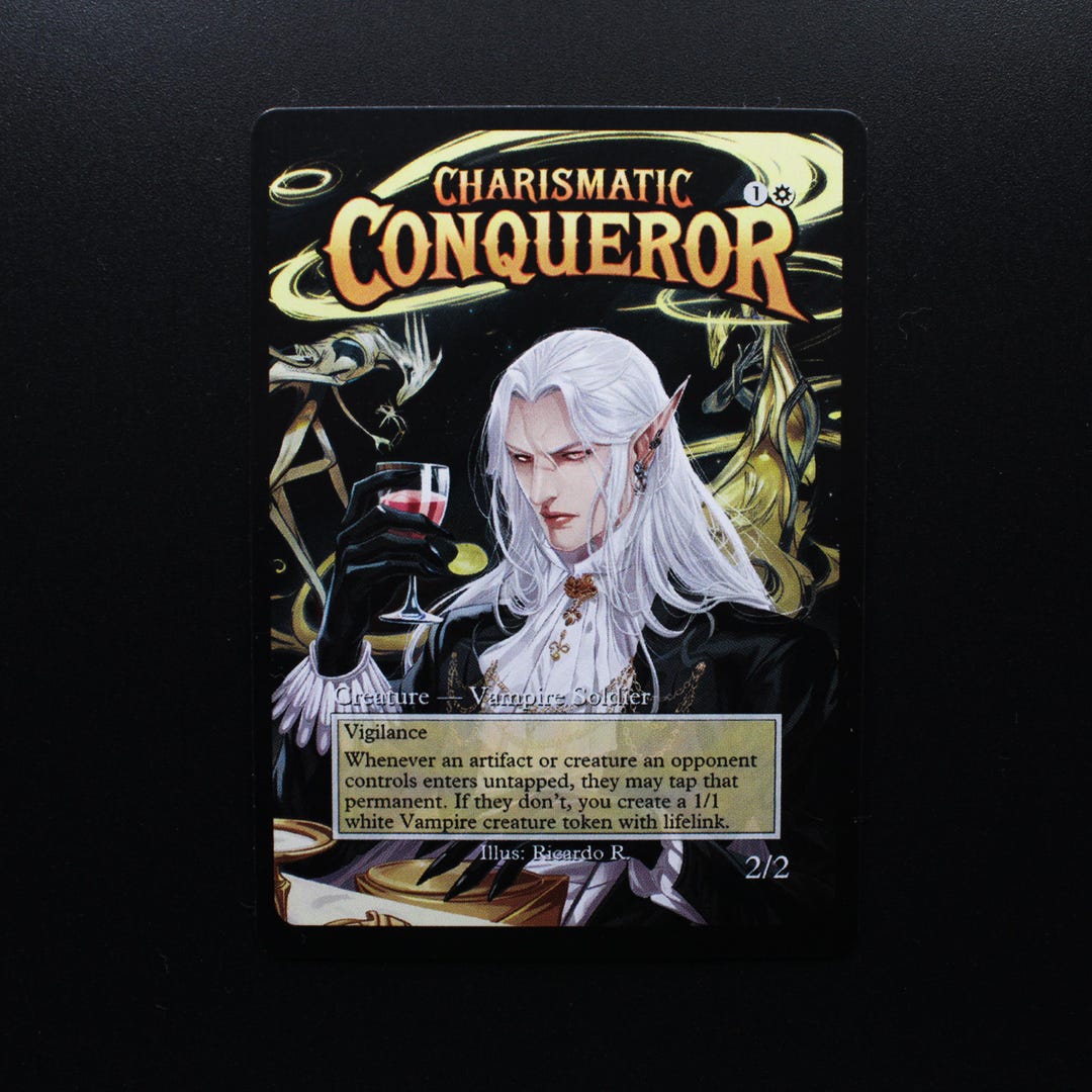 Charismatic Conqueror MTG Custom Cards, Commander Alternate Art Magic MTG Alters Full - Etsy